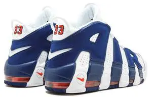 Nike More Uptempo "knicks" Sneakers - White/blue/orange