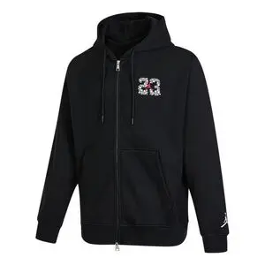 JORDAN Zip-up Hooded Jacket With Graphic Detail - Default Colorway