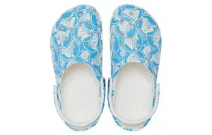 CROCS Classic Duke Print Clogs 'blue White - Blue/white