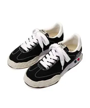 Mihara Yasuhiro Herbie Og Sole Canvas Low-top Sneakers - Black/white