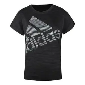 Adidas Training Sports Round Neck Short Sleeve T-shirt - Black