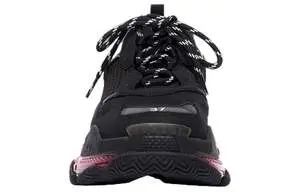 Balenciaga Triple S "clear Sole" Sneakers - Black/pink