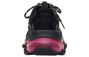 Balenciaga Triple S "clear Sole" Sneakers - Black/pink