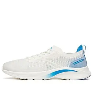 ANTA Hydrogen Run 3 Athletic Sneakers - Ivory/blue