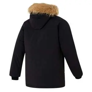 NEW BALANCE Hooded Down Parka With Fur Trim