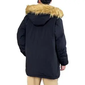 NEW BALANCE Hooded Down Parka With Fur Trim