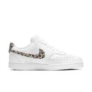 Nike Court Vision Low "leopard Swoosh White" Sneakers - White/leopard