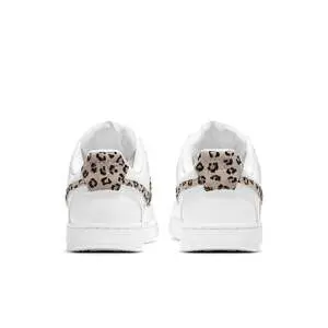 Nike Court Vision Low "leopard Swoosh White" Sneakers - White/leopard