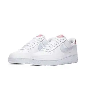 Nike Force 1 Low Athletic Sneakers - White/pink