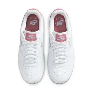 Nike Force 1 Low Athletic Sneakers - White/pink