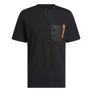 Adidas City Escape Graphic Pocket Tee - Black