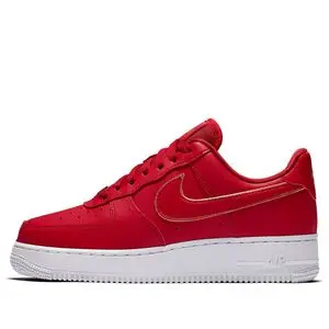 Nike Force 1 Low Athletic Sneakers - Red
