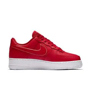 Nike Force 1 Low Athletic Sneakers - Red