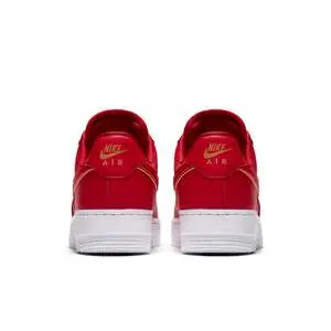 Nike Force 1 Low Athletic Sneakers - Red