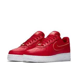 Nike Force 1 Low Athletic Sneakers - Red