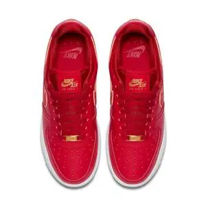 Nike Force 1 Low Athletic Sneakers - Red