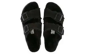 BIRKENSTOCK Arizona Fleece Lined Sandals - Black
