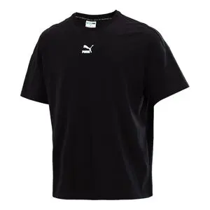 PUMA Sport Running Trainingwork Outfast Dringbreathable Fabric Round Neckshort Sleeve - Black