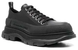 Alexander McQueen Tread Slick Lace-up Sneakers - Black
