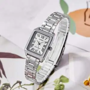 Casio Ladies Dress Quartz Analog Stainless Steel Watch