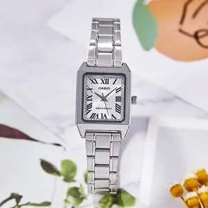 Casio Ladies Dress Quartz Analog Stainless Steel Watch