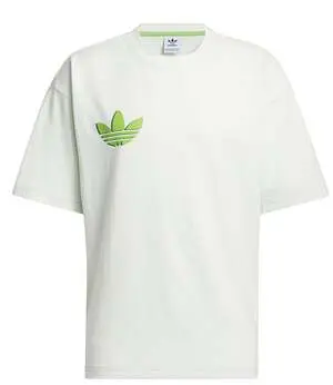 Adidas Originals Casual Graphic T-shirt Asia Sizing 'white Green - White/green
