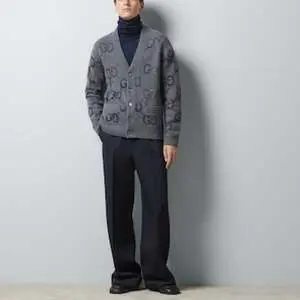 Gucci Gg Intarsia Wool Cardigan