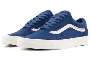 VANS Old Skool Woven Check Low Top Sneakers - Blue/white