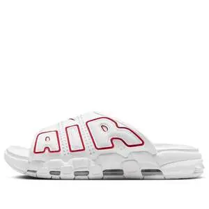 Nike More Uptempo Slides - White/red