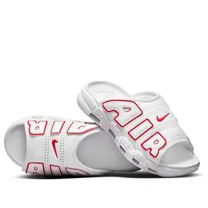 Nike More Uptempo Slides - White/red