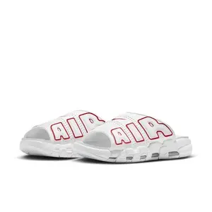 Nike More Uptempo Slides - White/red
