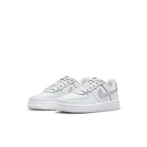 Nike Force 1 Low Athletic Sneakers - White/silver