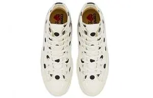 CONVERSE X Comme Des Garçons Play Chuck 70 Hi Polka Dot Sneakers