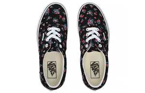 VANS Era Floral Print Lace-up Sneakers - Black
