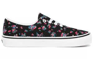 VANS Era Floral Print Lace-up Sneakers - Black