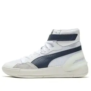 PUMA Sky Modern High Top Athletic Sneakers - White/blue