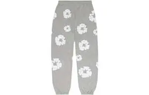 DENIM TEARS Cotton Wreath Sweatpants - Grey/white