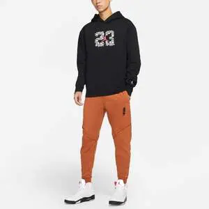 JORDAN Zion Performance Alphabet Embroidered Solid Color Bundle Feet Sports Pants