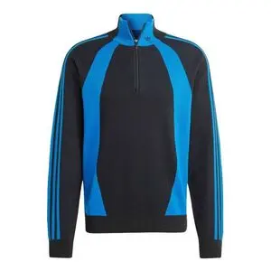 Adidas Quarter-zip Jumper - Blue/black