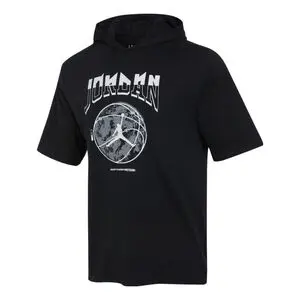 JORDAN Air Sportswear Hoody Crew T-shirt - Black/multi-color