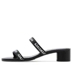 Balenciaga Round Toe Sandals - Black
