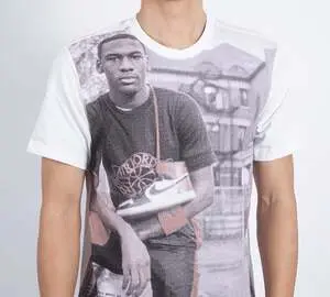 JORDAN 1 Photo Classic Pattern Printing Short Sleeve