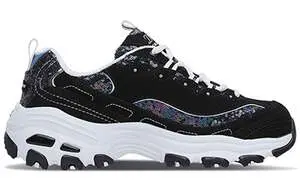 Sketchers D'lites Low Top Sneakers - Black