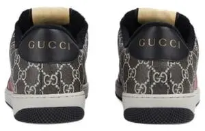 Gucci Gg Supreme Canvas Screener Sneakers - Black/grey/green