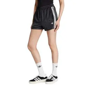 Adidas Pinstripe Satin Shorts