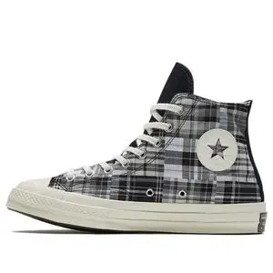 CONVERSE Chuck 70 High Top Sneakers With Checked Pattern - Black/mason/mouse