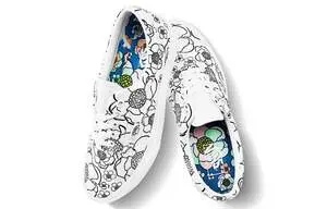 VANS Era 'u-color' Floral Print Sneakers - White