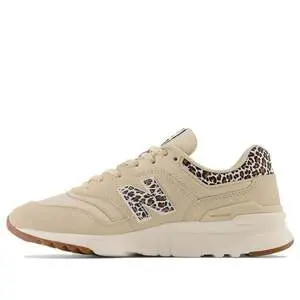 NEW BALANCE 997h Sneakers With Leopard Print Accents - Cream/brown