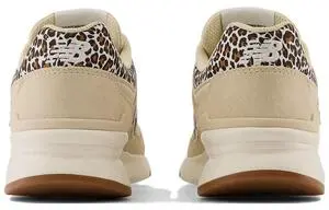 NEW BALANCE 997h Sneakers With Leopard Print Accents - Cream/brown