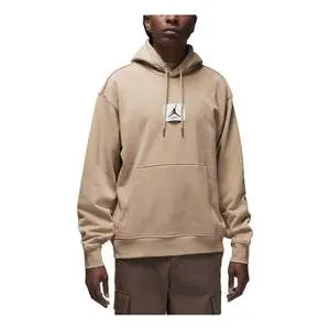 JORDAN Air Flight Fleece Pullover Hoodie - Hemp/heather/sail